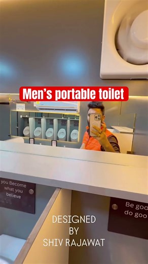Men’s portable toilet , container toilet