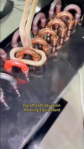 The high-frequency induction welding machine increases production speed with rapid heating cycles.