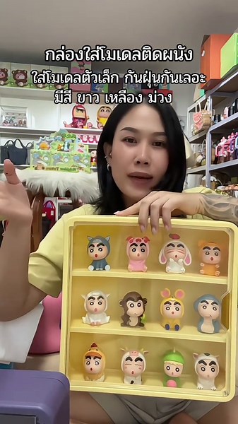 【กล่องโชว์ฟิกเกอร์ติดผนัง 3 สี】เหมาะสำหรับเก็บของใช้และจัดแสดงคอลเลกชันดีไซน์เรียบง่าย กลมกลืนกับห้อง