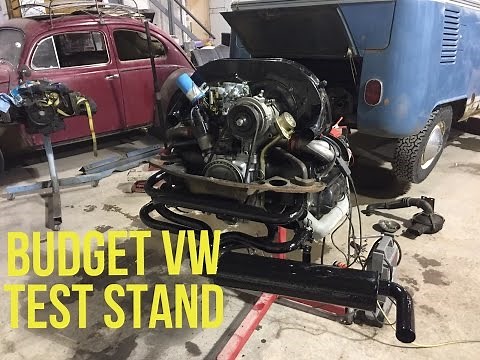 Aircooled VW Test Stand Built By One Arm Motorsports. Volkswagen Engine Stand.