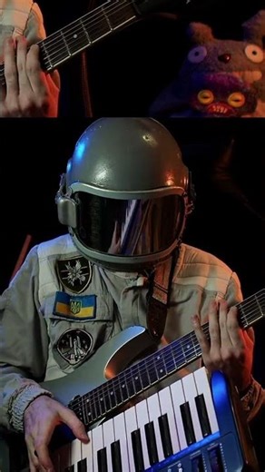 Space-man and guitar + keyboard #guitar #keyboard #music #rock #metal