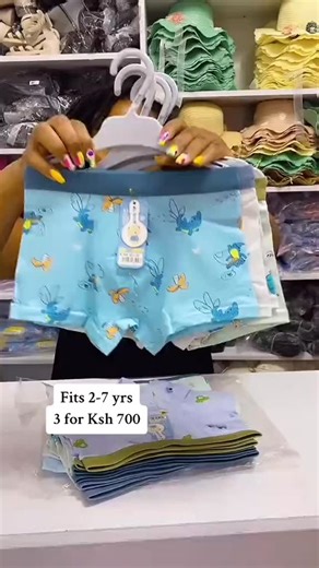 Boxers for age 2-7 years at sh. 250 each and sh. 700 for 3pcs 📍 Ronald Ngala Branch: Nairobi City Centre Mall, 3rd Floor – Shop 317 (use lift), along Ronald Ngala Street 📞 0729 390 445 📍 Latema Road Branch: Soma Building (painted green – Safaricom), Ground Floor, Shop G16, next to Shell Petrol Station – Odeon 📞 0711 673 265 | Pearl Baby Collection
