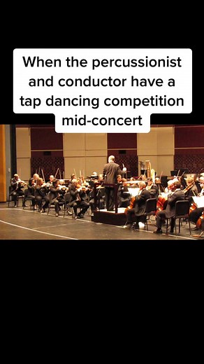 And our orchestra just keeps going 😂 #funny #classicalmusic #classical #orchestra #conductor #prank