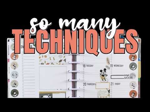 November Plan With Me Happy Planner Dashboard Layout - Mickey & Minnie Seasonal Disney Sticker Book