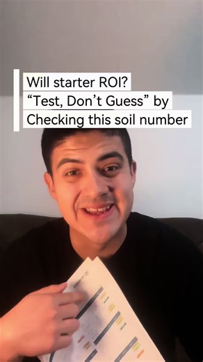 Will in furrow starter give you an ROI? You can test for that ahead of time. You can measure how good your soil is at releasing phosphorus. And if it’s good enough, then you probably won’t see an ROI…now for some nuance. If you’re trying to plant *early*, or perhaps even just plant particularly deep, there’s a play for 1-2 gallons of starter. If you want to go early I’d want to see phosphorus saturation on your soil test at closer to 30 instead of 12.5. Now for the deeper level: in my opinion, a