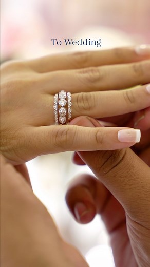 58K views · 930 reactions | ✨ Stacking up promises, engagements, and ‘I do’s with the Ratih Bridal Ring Set from BlueStone! ✨  Watch as we turn every moment into a dazzling story. #RingStackGoals #BlueStoneAndMe #LoveInEveryLayer #EngagementRing #RingStack #FineJewellery #RoseGold #Diamonds | BlueStone | Facebook