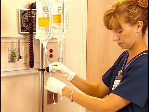 Changing Intravenous Tubing and Fluids