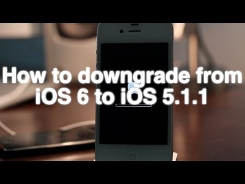 How to Downgrade iOS 6 to iOS 5.1.1 EASILY