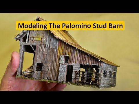 Scratch Building The HO Scale Palomino Stud Barn For The SRY River Railway # 360 | Boomer Diorama