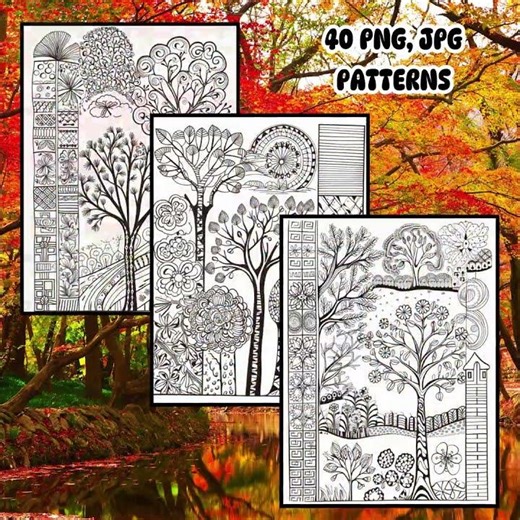 Zentangle Doodle Practice Pack | Black & White Art for Mindfulness