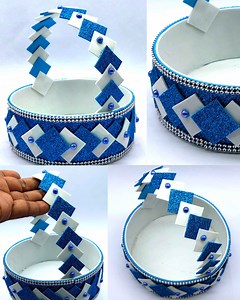 474K views · 5.4K reactions | Most beautiful basket making very easy tutorial at home #basket #diy #decor #handmade | Origami Art & Crafts | Facebook