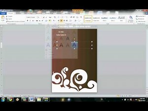 Word 2010 - Comment insérer une image en page de garde et la personnaliser