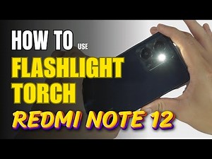 How to turn on Flashlight | Torch on Redmi note 12