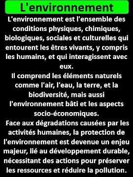 The Environment | The Environment Explained in Easy French