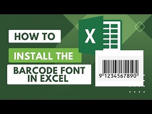 How To Install The Barcode Font In Microsoft Excel