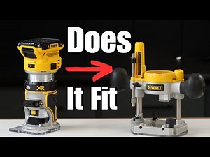 Does the Dewalt 20v Cordless Router fit the 611 Plunge Base?
