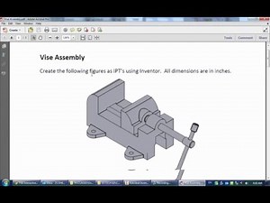 Autodesk Inventor Tutorials Vise Part 1-Base