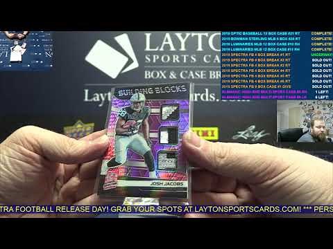 2019 Panini Spectra Football Hobby 4 Box Break #1