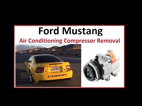 Ford Mustang Air conditioning compressor removal