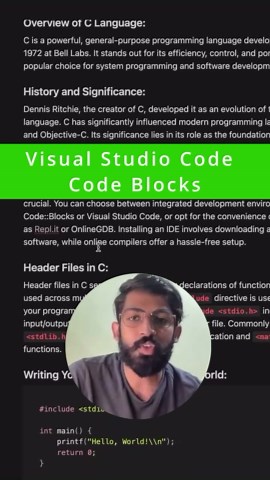 Dodagatta Nihar on Instagram: "C Language Reel-1🔥 . . . . #c #telugumemes #btech #learningisfun #learncoding #coder #programming #codinglife #development #learntocode #learnintelugu #teachingintelugu"