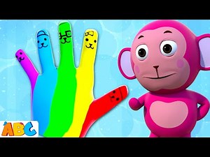 🎨Color Finger Family | ✋Colorful Hand for Babies | Best Kids Songs by ‪@AllBabiesChannel‬