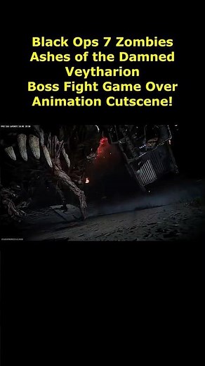Black Ops 7 Zombies Veytharion Game Over Death Cutscene animation (new Boss Ashes of the Damned)
