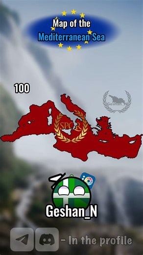 Map of the Mediterranean Sea #geshan_n #europe #map #country #sea #mapping #history