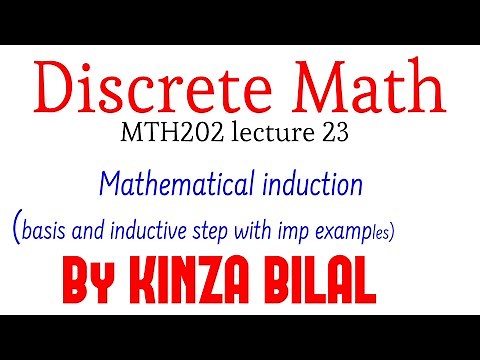 Discrete Math #23 | induction| Basis and inductive step |By Mrs Kinza Bilal