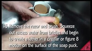 How to Use an Antique Shaving Scuttle