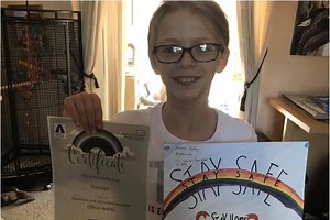 Doncaster girl rewarded by hospital after creating poster for NHS worker mum