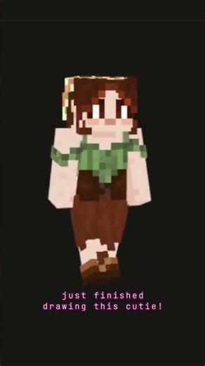 just finished drawing her! | cute minecraft skin