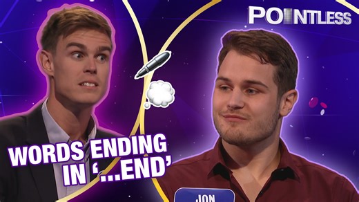 50K views · 413 reactions | Let’s test your spelling and grammar… contestants have to guess unique words ending in… ‘END’! Plus they are tested on first names of foreign authors and much more! | Pointless | Facebook
