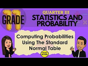 COMPUTING PROBABILITIES USING THE STANDARD NORMAL TABLE || GRADE 11 STATISTICS AND PROBABILITY Q3