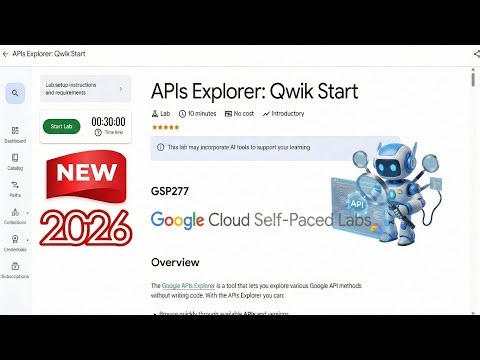 APIs Explorer: Qwik Start | GSP277 | #arcade2026 #googlecloudskillsboost