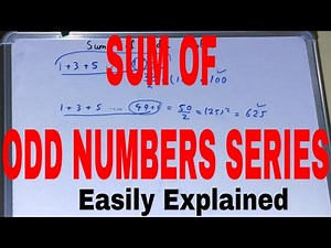 Sum of odd numbers series formula|How to find the sum of consecutive odd numbers|Odd numbers sum