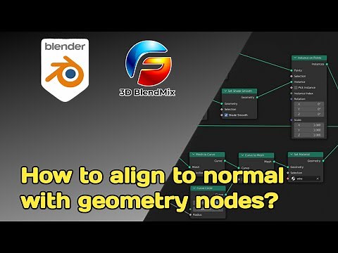 How to align to normal with geometry nodes in Blender