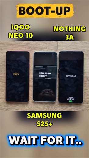 Ultimate Boot Battle 2025 ⚡ Neo 10 vs Nothing Phone 3A vs S25 Plus!