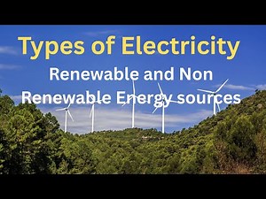 ⚡Types of Electricity | Renewable and Non Renewable Energy sources explained simply with PPT