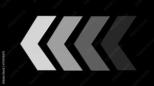 White color 3d arrows isolated on the black background and pointing to the left icon. Simple icon for websites, web design, mobile app, info graphics . Vector illustration.