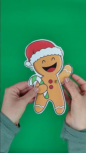 Waving Gingerbread Man Printable Craft