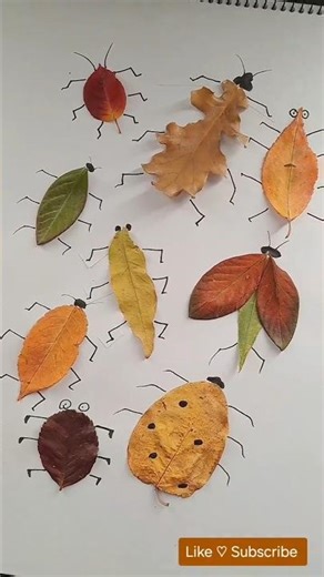 DIY Autumn Leaf Bug 🪲🍁 So Easy & So Cute!