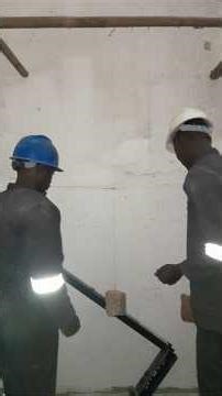 This is the process of installing elevator combination brackets