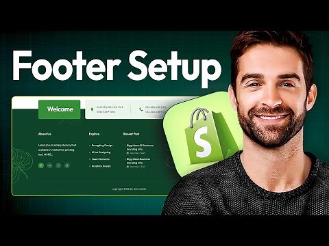 How To Set Up Footer in Shopify | Tutorial Step by Step 2026