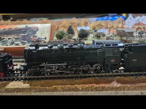 HAMMO SNCF Class 150 x 2 10 0 steam locomotive & DB Class 44 2 10 0 steam locomotive.