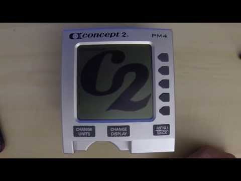 How To Program PM4 For Model C or D / E / B / A on Concept 2 Erg