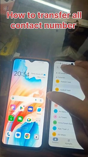 how to transfer all contacts from another mobile #sare number dures mobile m kese dale#mobilelegends