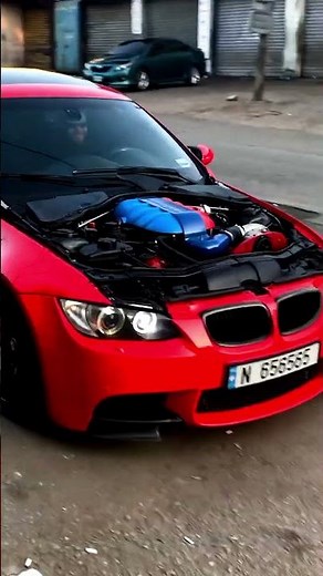 BMW E92 M3 V8 ESS Supercharged Monster Sound 💥 | S65 V8 Screamer. #car #bmw #supercharged #shorts #