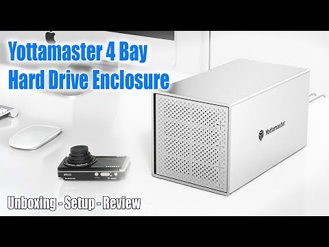 4-Bay External HDD Enclosure from Yottamaster - Unboxing, setup, & Review