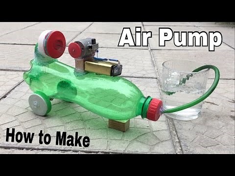 How to Make a Mini Air Compressor (Powerful Air Pump) Using Plastic Bottle - Tutorial