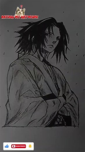 Sasuke Uchiha Sketch ✍️🔥 | Drawnic Meem#shorts #animeart #sasukeuchiha